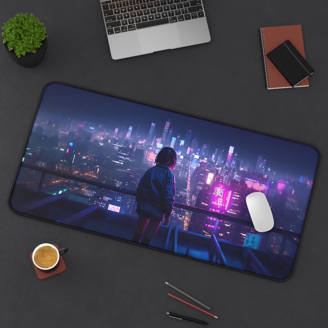 Lofi Desk Mat KOROSHIMA Office Aesthetic Decoration Lofi Office Decor ...