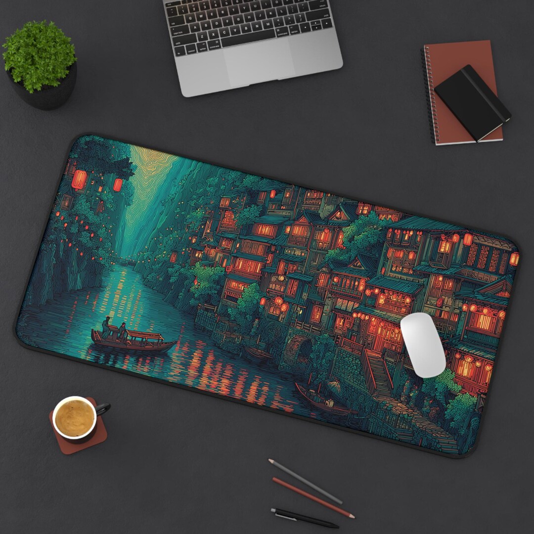 Anime Desk Mat - AKARI NO KAWA - Japanese Home Decor - Studio Ghibli ...