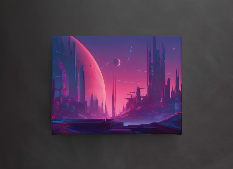 Lofi Wall Art - CYBERTRON - Canvas Print - Wall Decor - Canvas Wall Art ...