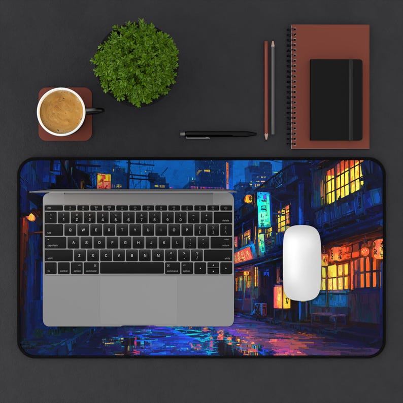 Anime Desk Mat - HIKARI NO YORU - Cyberpunk Mouse Pad - Japan Homedecor ...