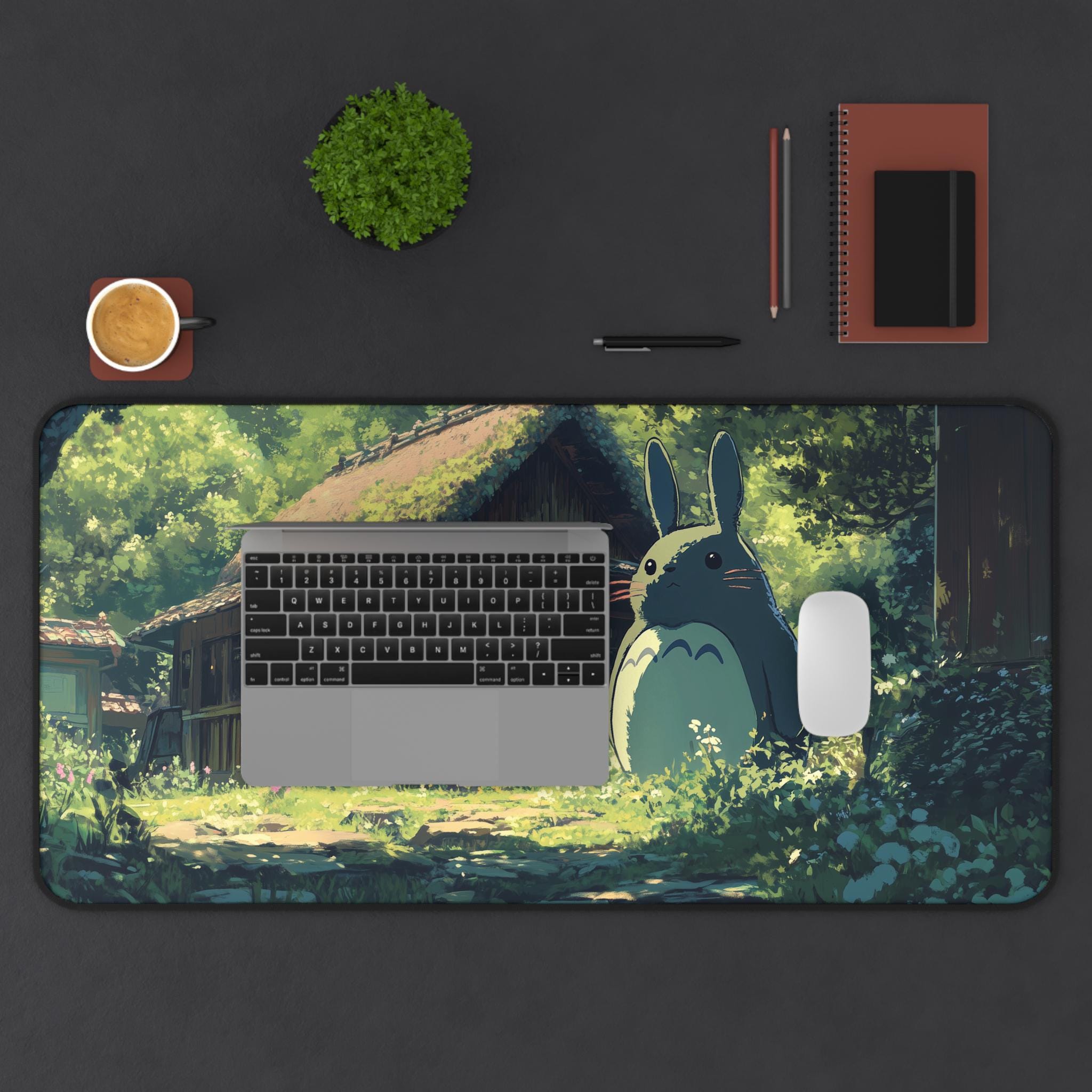 Ghibli Desk Mat - NEIGHBOR - Anime Mouse Pad - Cottagecore Deskmat ...