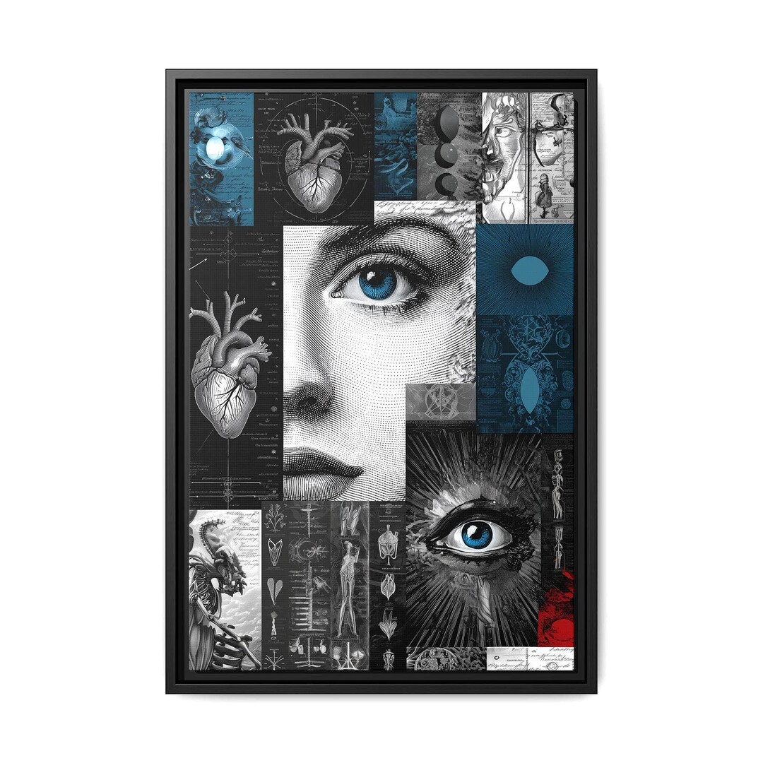 Surreal Wall Art - FRAGMENTS OF BEING - Framed Canvas Print - Esoteric ...