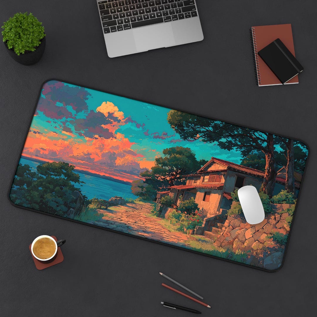 Anime Desk Mat - GOLDEN HORIZON - Ghibli Mouse Pad - Japan Deskmat ...