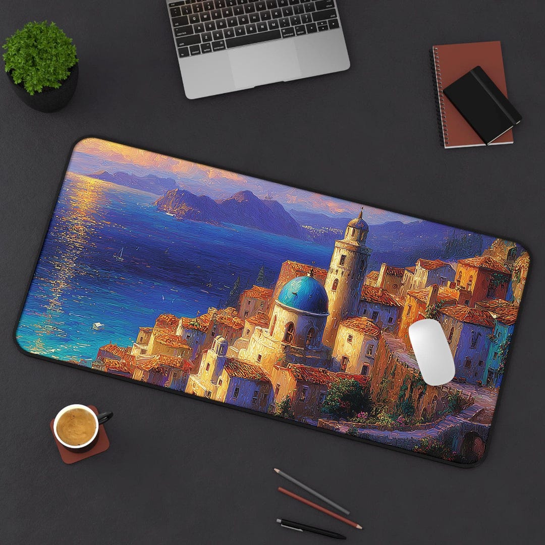 Ghibli Desk Mat - GOLDEN DAWN - Art Mouse Pad - Deskmat Homedecor ...