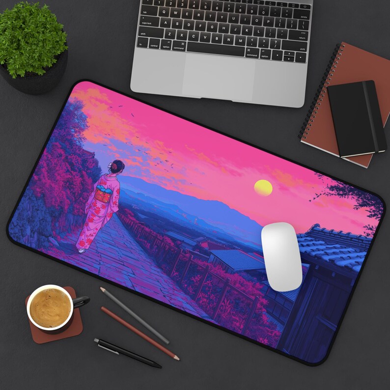 Japan Desk Mat - GEISHA - Anime Mouse Pad - Japanese Deskmat Homedecor ...