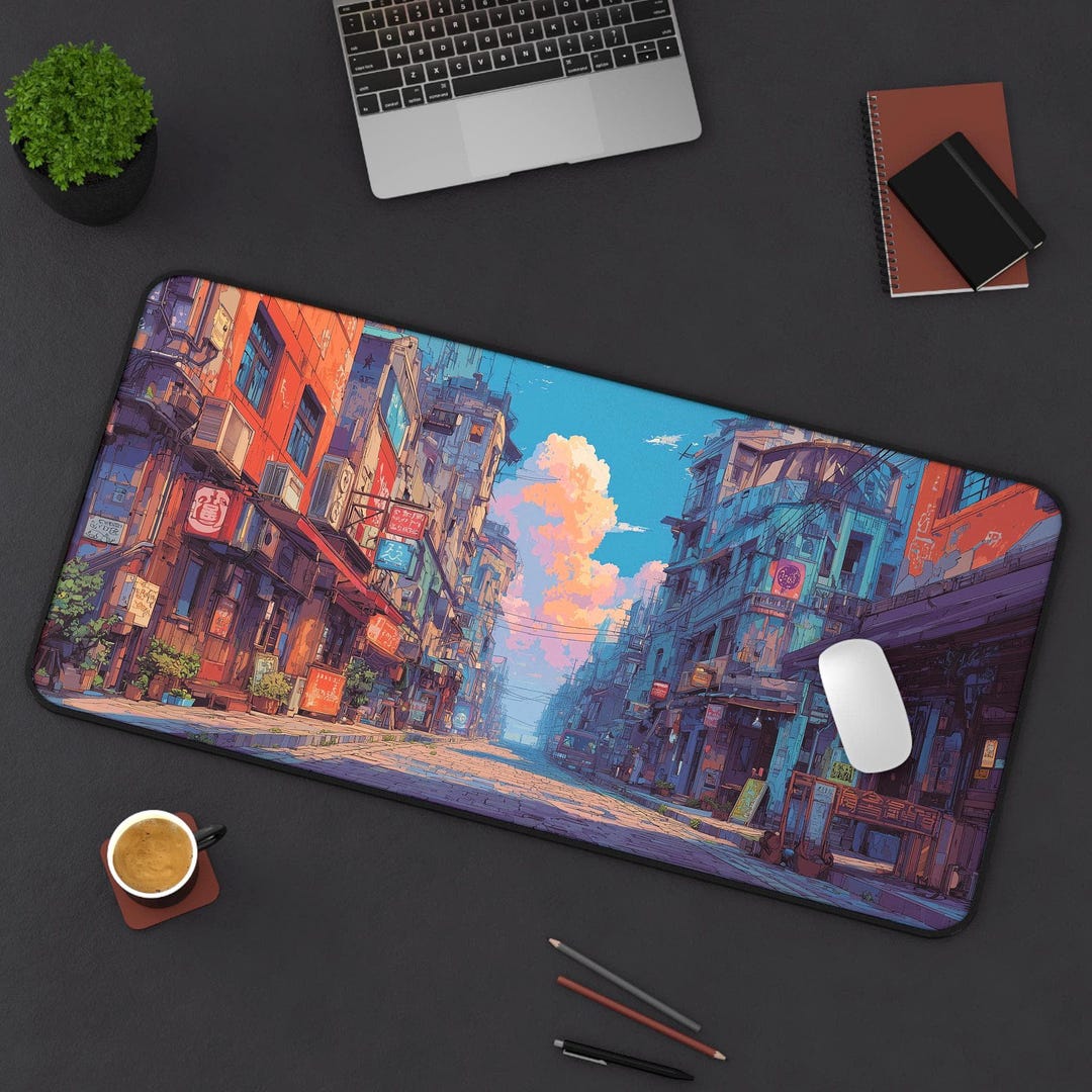 Anime Desk Mat - SHOTENGAI GLOW - Studio Ghibli Home Decor - Anime ...