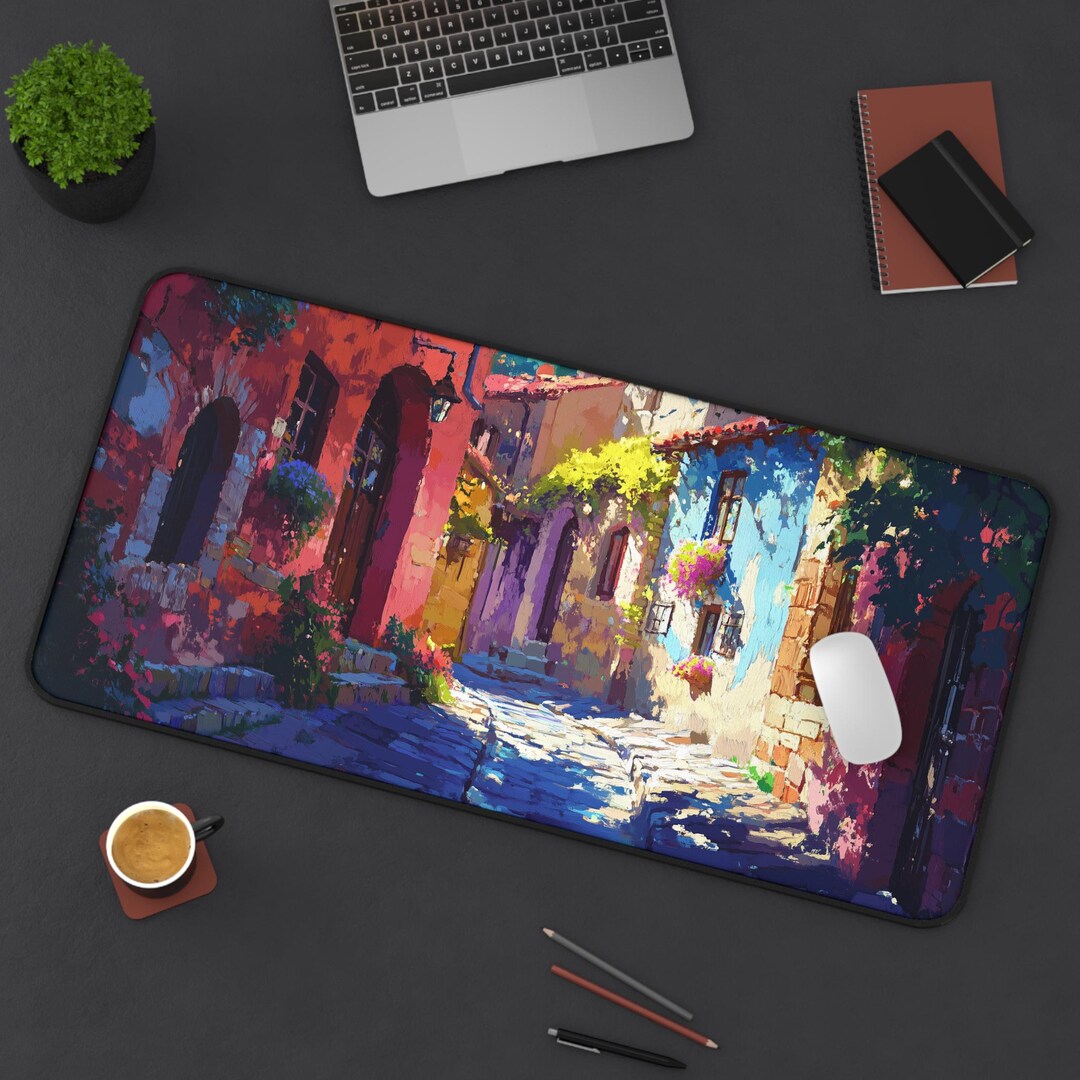 Ghibli Desk Mat - WHISPER OF LIGHT - Lofi Mouse Pad - Deskmat Homedecor ...