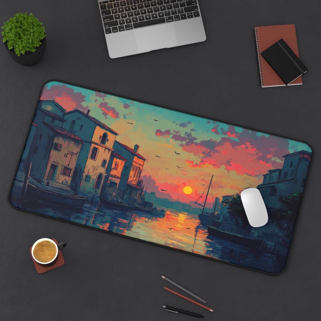Ghibli Desk Mat - TWILIGHT GLOW - Anime Mouse Pad - Ghibli Deskmat ...
