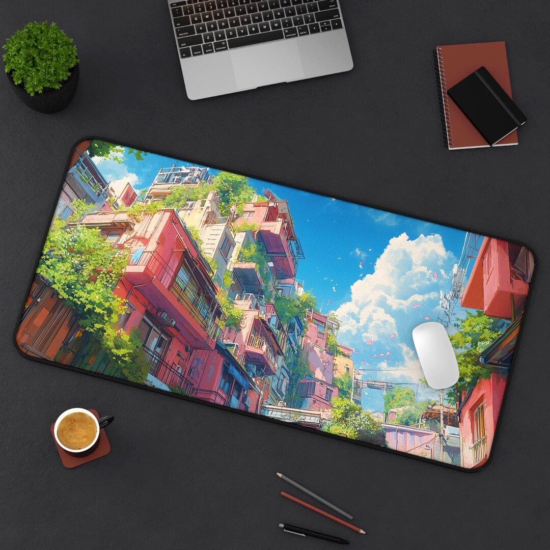 Ghibli Desk Mat - SKYWARD GARDENS - Anime Mouse Pad - Studio Ghibli ...
