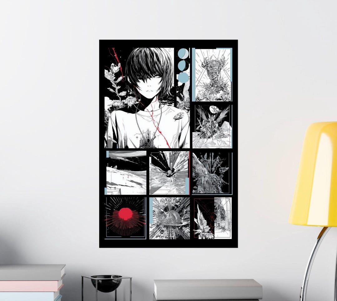 Lofi Poster Print - BLOODLINE CODE - Anime Wall Art - Aesthetic Wall ...