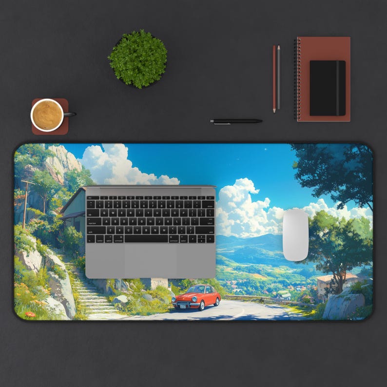 Anime Desk Mat - RUSTIC BLISS - Studio Ghibli Desk Decor - Cottagecore ...