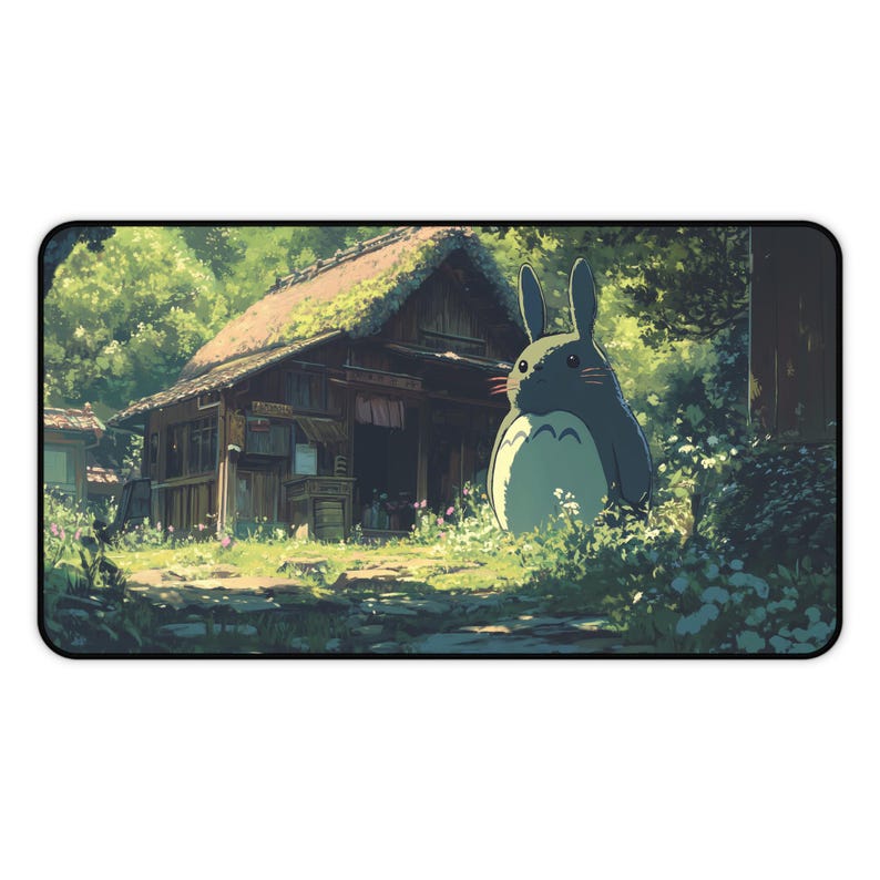 Ghibli Desk Mat - NEIGHBOR - Anime Mouse Pad - Cottagecore Deskmat ...