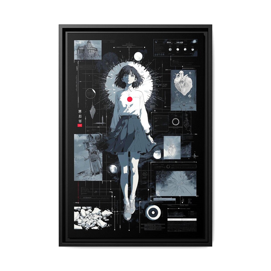 Anime Wall Art - TERMINAL ORBIT - Framed Canvas Print - Anime Style ...
