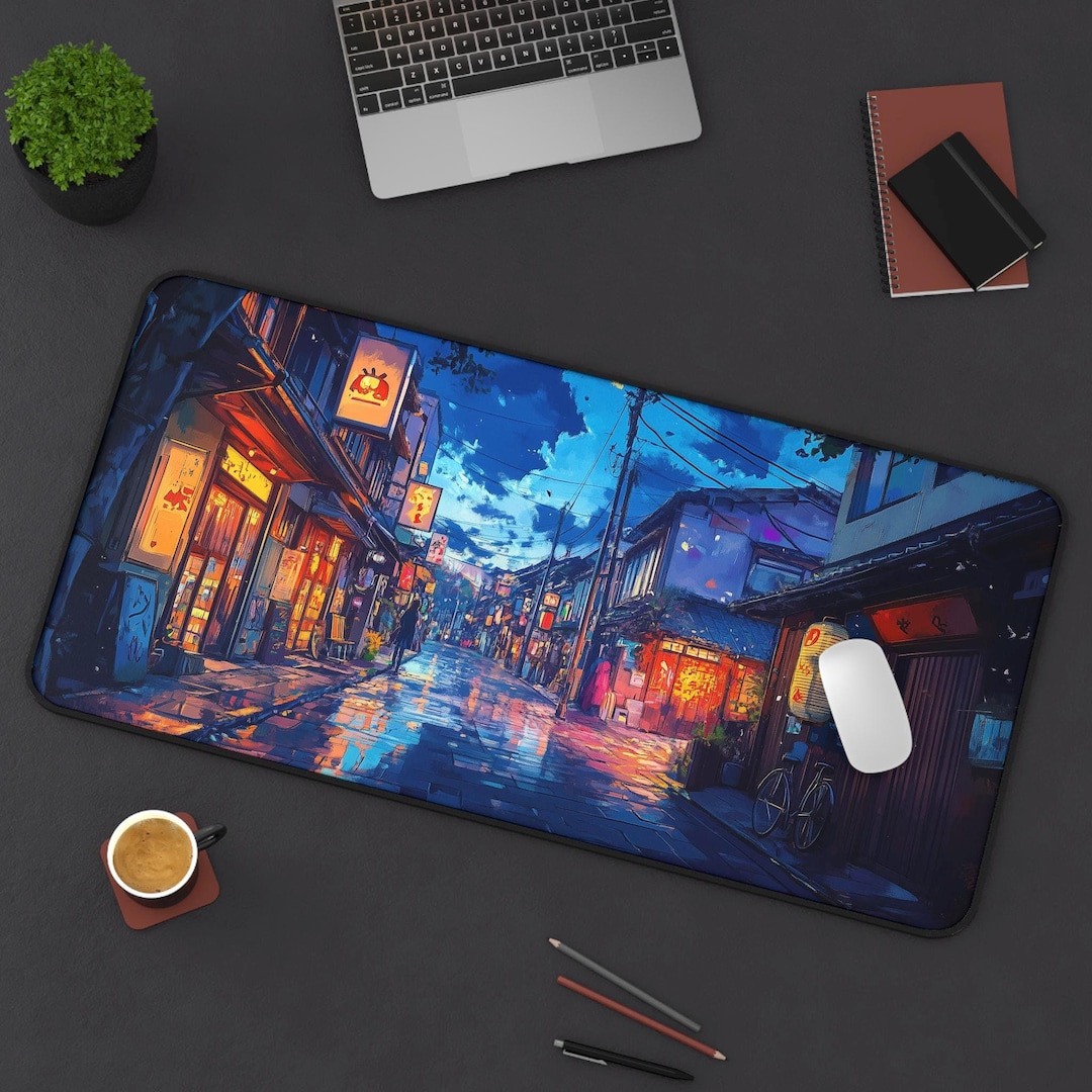 Ghibli Desk Mat - DREAMLIGHT ALLEY - Anime Mouse Pad - Ghibli Deskmat ...
