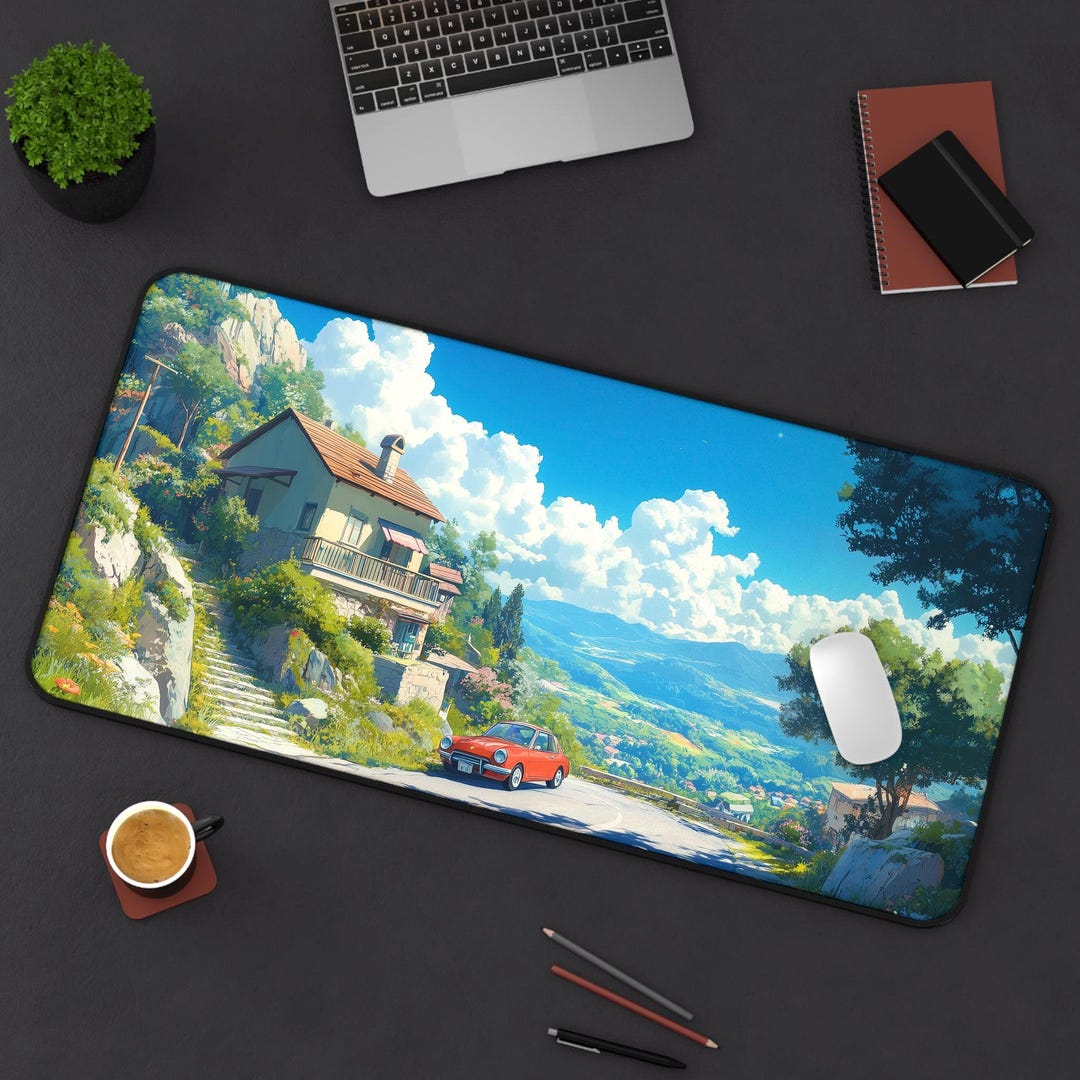 Ghibli Desk Mat - RUSTIC BLISS - Anime Mouse Pad - Ghibli Deskmat ...