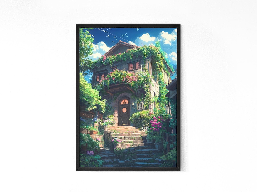 Printable Wall Art | Anime Art Print | Landscape Wall Decor | Japan ...
