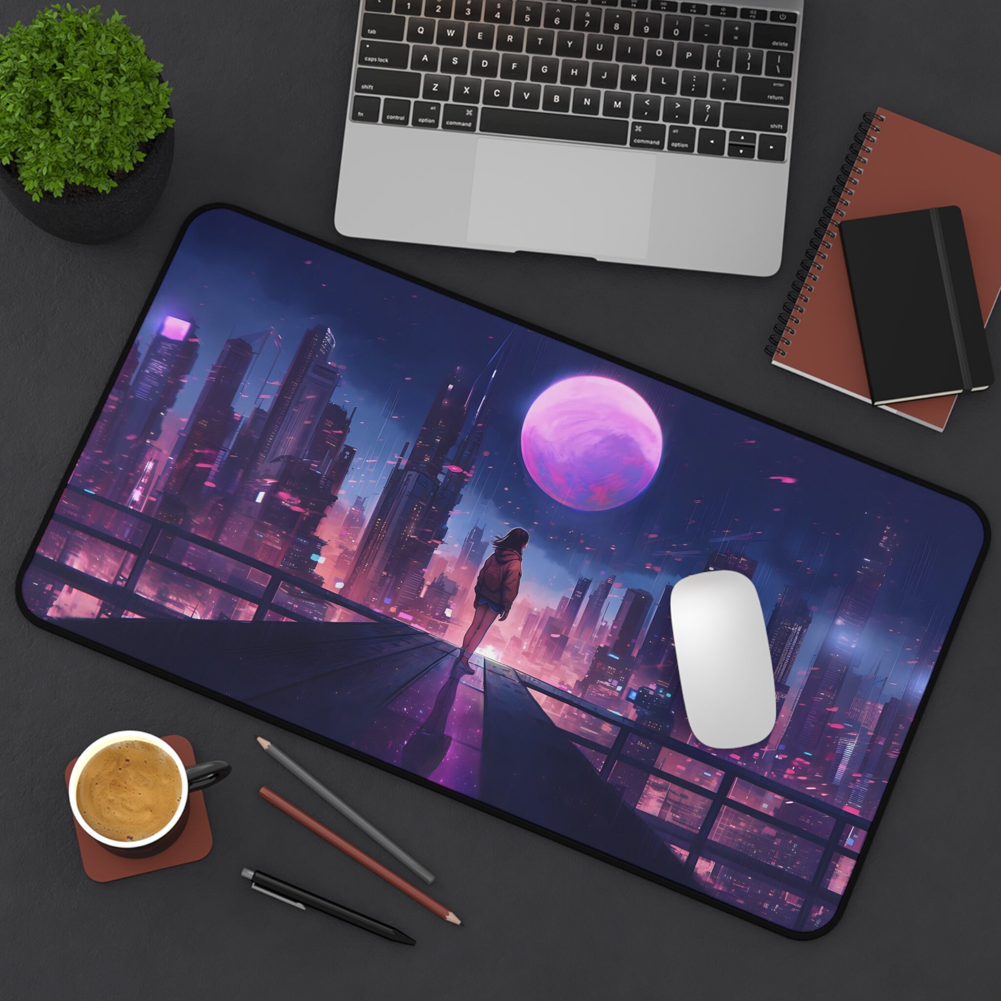 Lofi Desk Mat - NERVE - Office Aesthetic Decoration - Lofi Office Decor ...