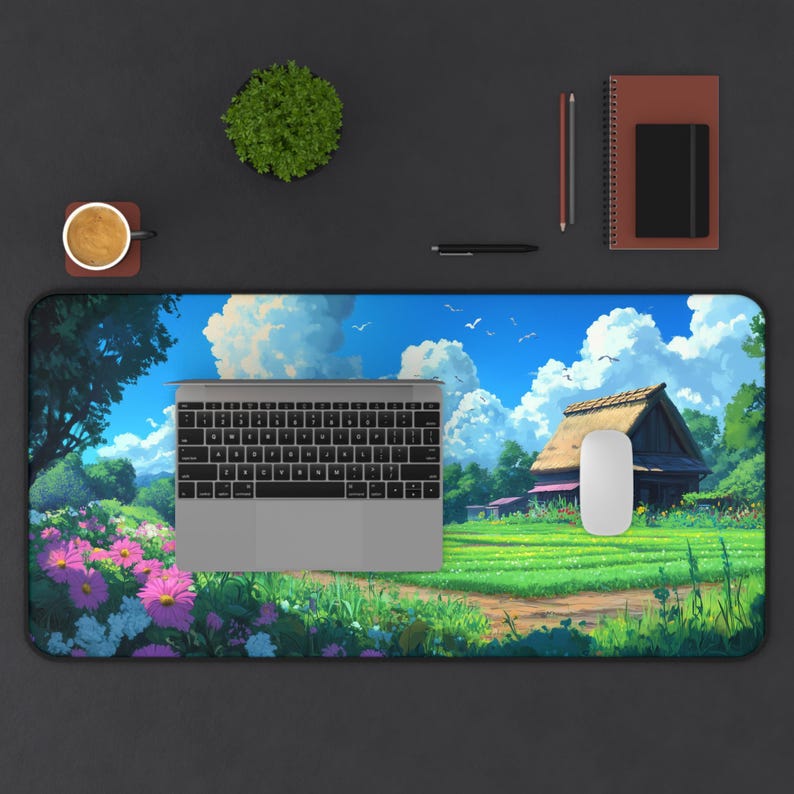 Ghibli Desk Mat - FURUSATO SUMMER - Anime Mouse Pad - Japan Deskmat ...