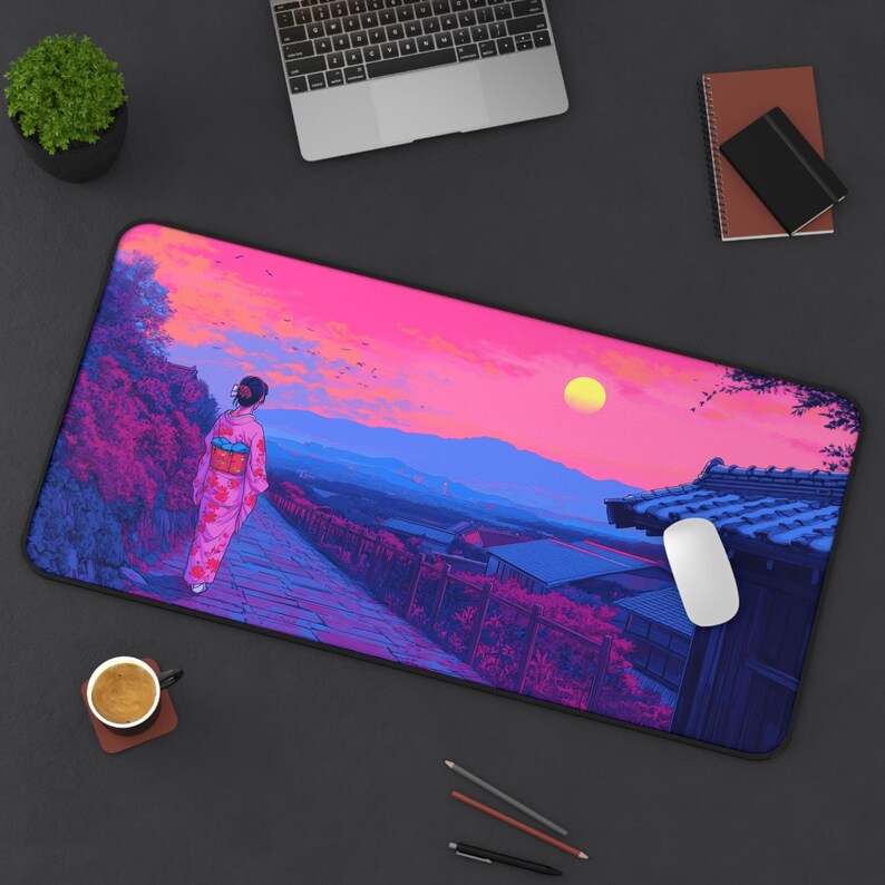 Japan Desk Mat - GEISHA - Anime Mouse Pad - Japanese Deskmat Homedecor ...