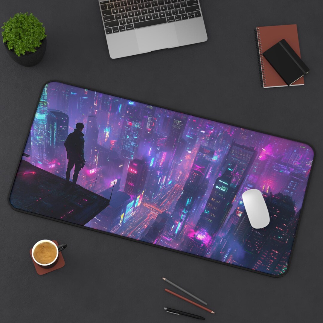 Lofi Desk Mat - VERGE - Office Aesthetic Decoration - Lofi Office Decor ...