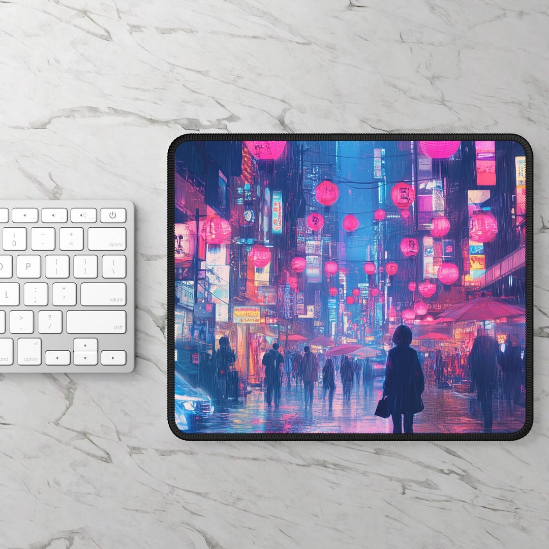 Lofi Mouse Pad - RAIJIN - Office Aesthetic Decoration - Gaming Mouse ...
