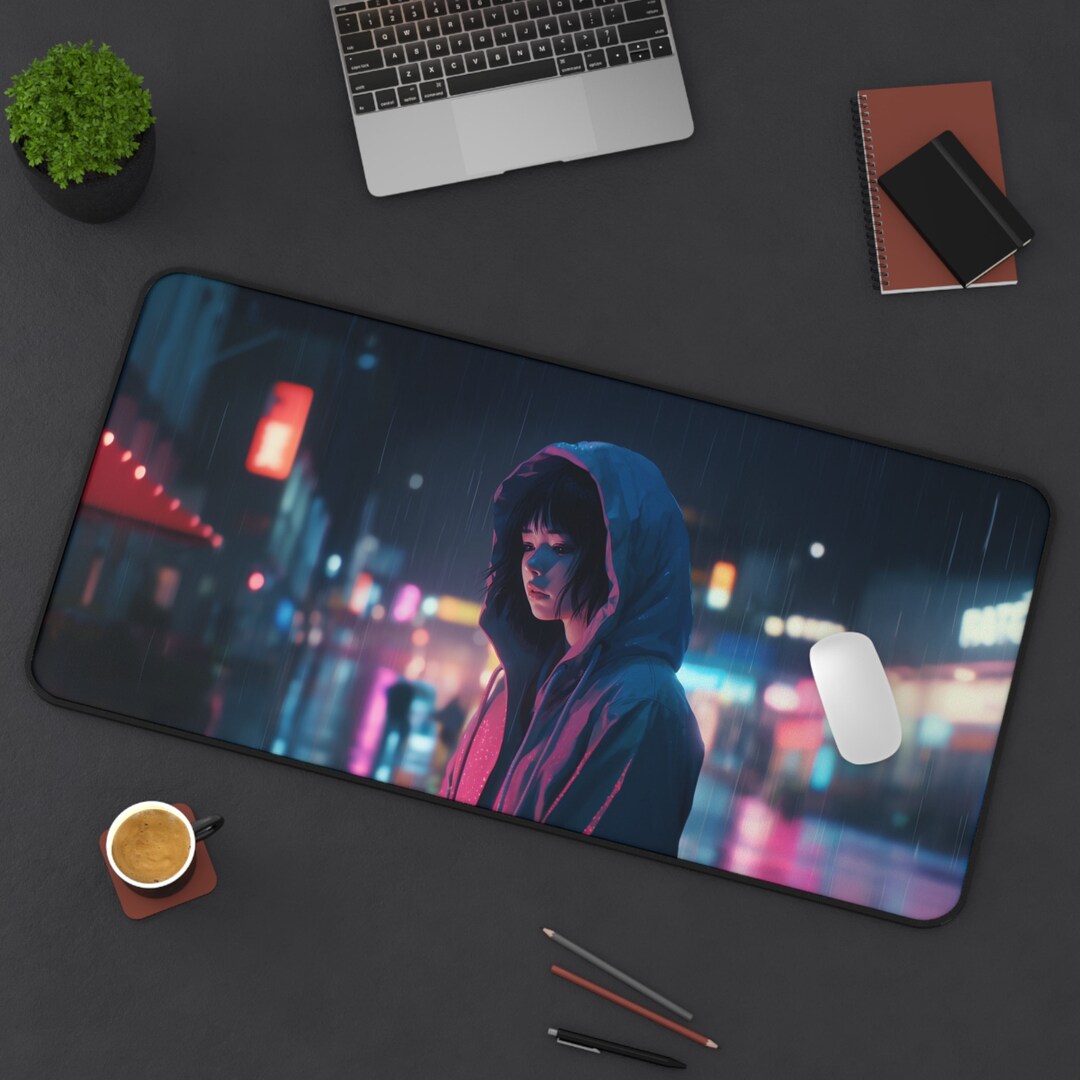 Lofi Desk Mat - HONJA - Office Aesthetic Decoration - Lofi Office Decor ...