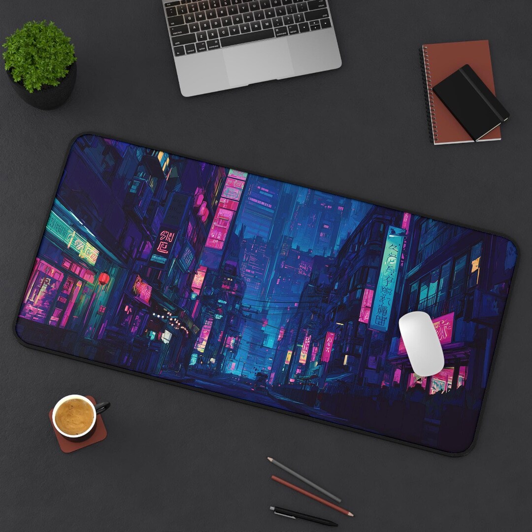 Anime Desk Mat - TERMINAL PULSE - Anime Mouse Pad - Homedecor Deskmat ...