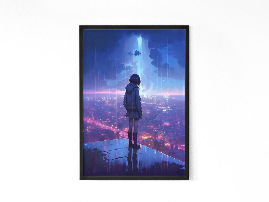 Printable Wall Art | Anime Art Print | Landscape Wall Decor | Japan ...