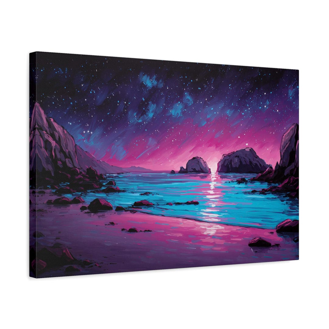 Ghibli Wall Art - GALAXY TIDES - Anime Art Homedecor - Canvas Print ...