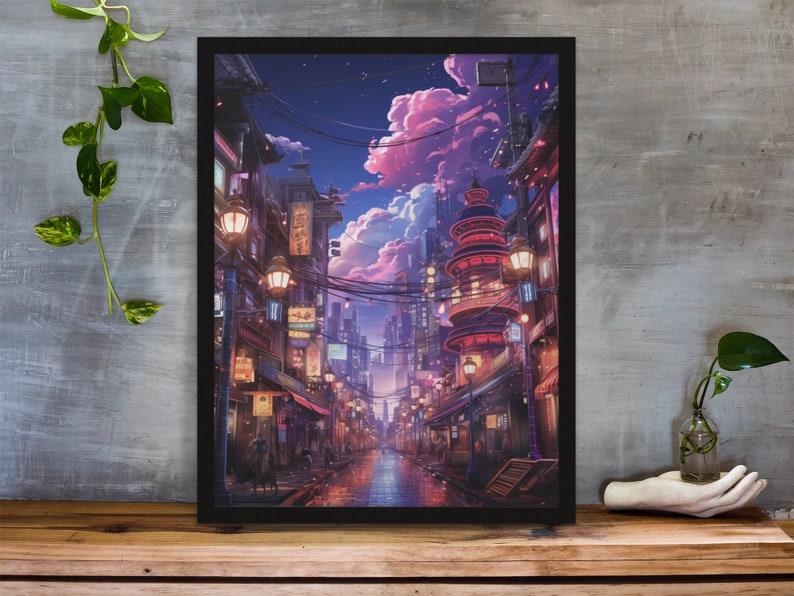 Lofi Poster - JITENSHA - Poster Print - Matte Posters - Wall Decor ...