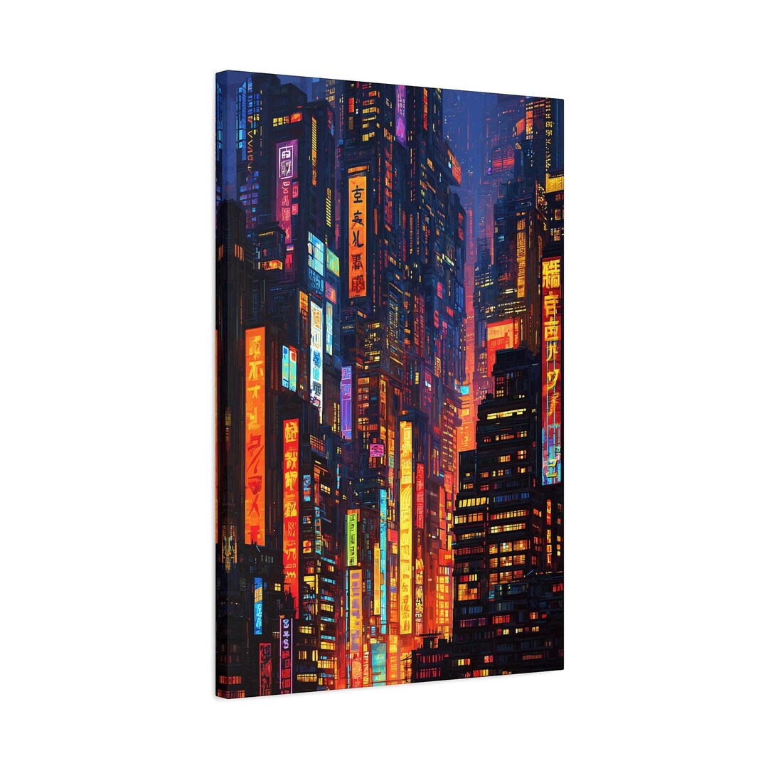 Anime Wall Art - SYBIL SYSTEM - Cyberpunk Art Homedecor - Canvas ...