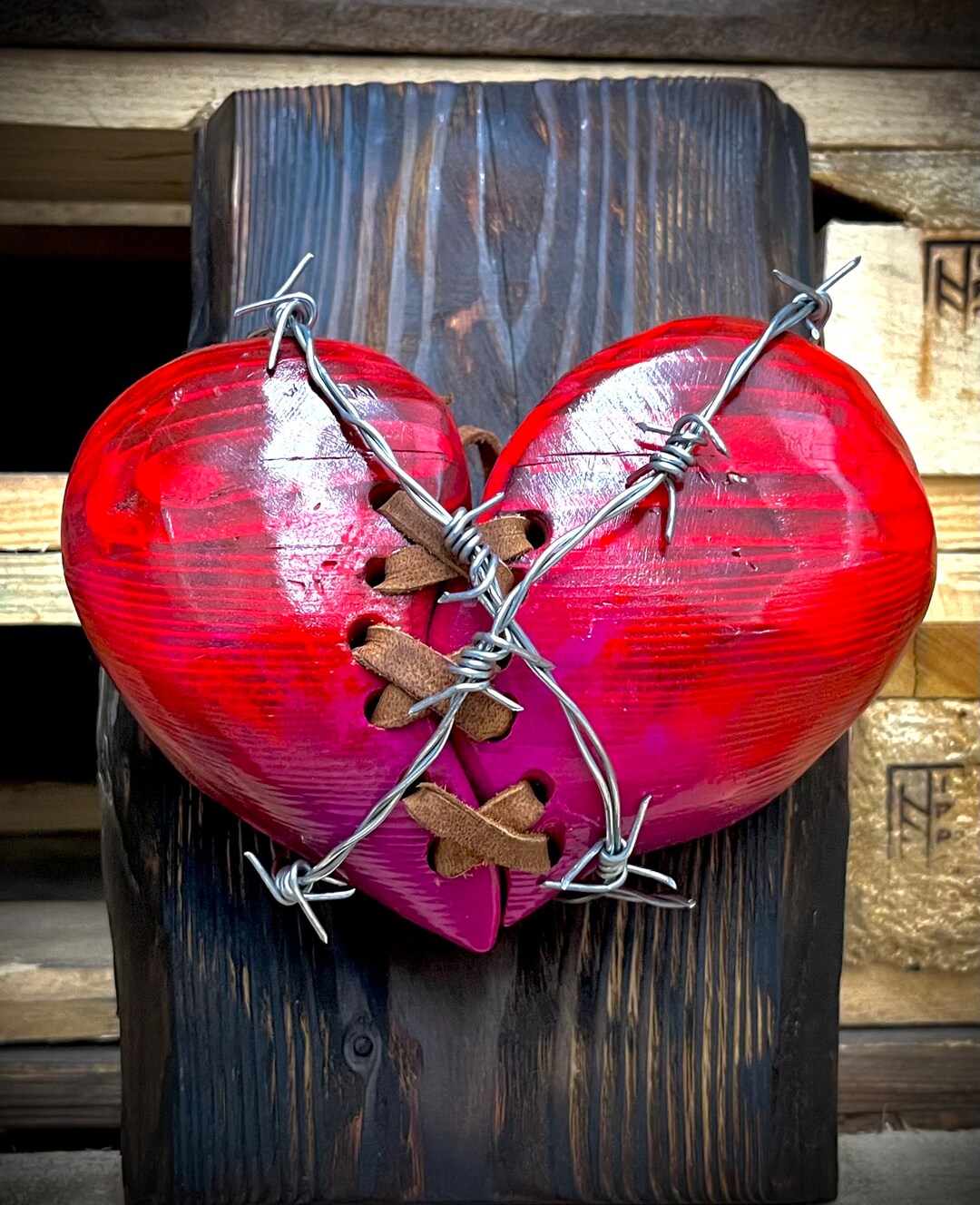 Heart,wooden,broken Heart,gift,wedding,love,wooden Heart,heart,gift - Etsy