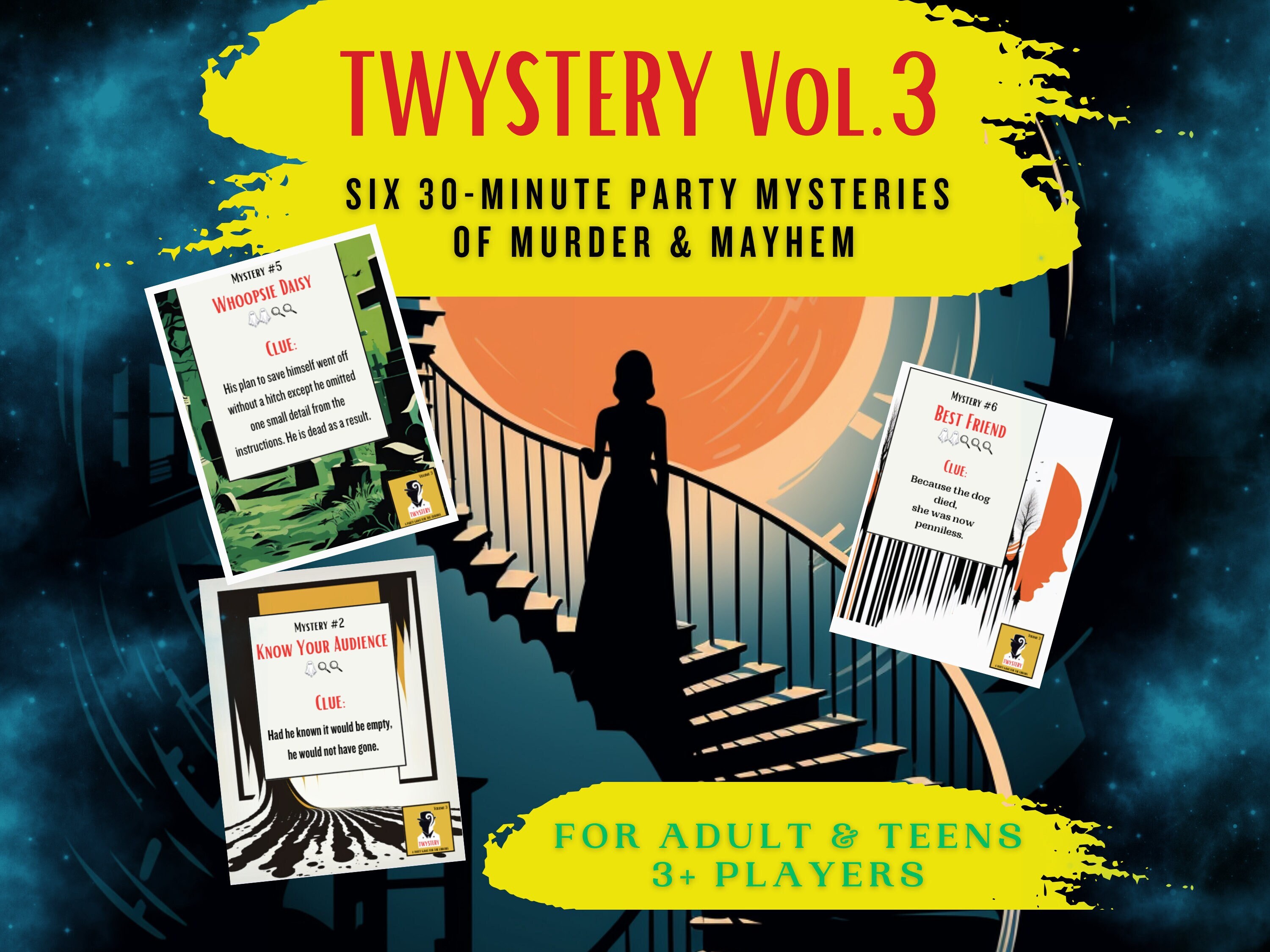 Murder Mystery Party Games for Adults + Teens | Twystery Volume 3 ...