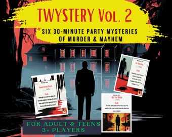 Murder Mystery Party Games for Adults and Teens | Twystery Printable ...