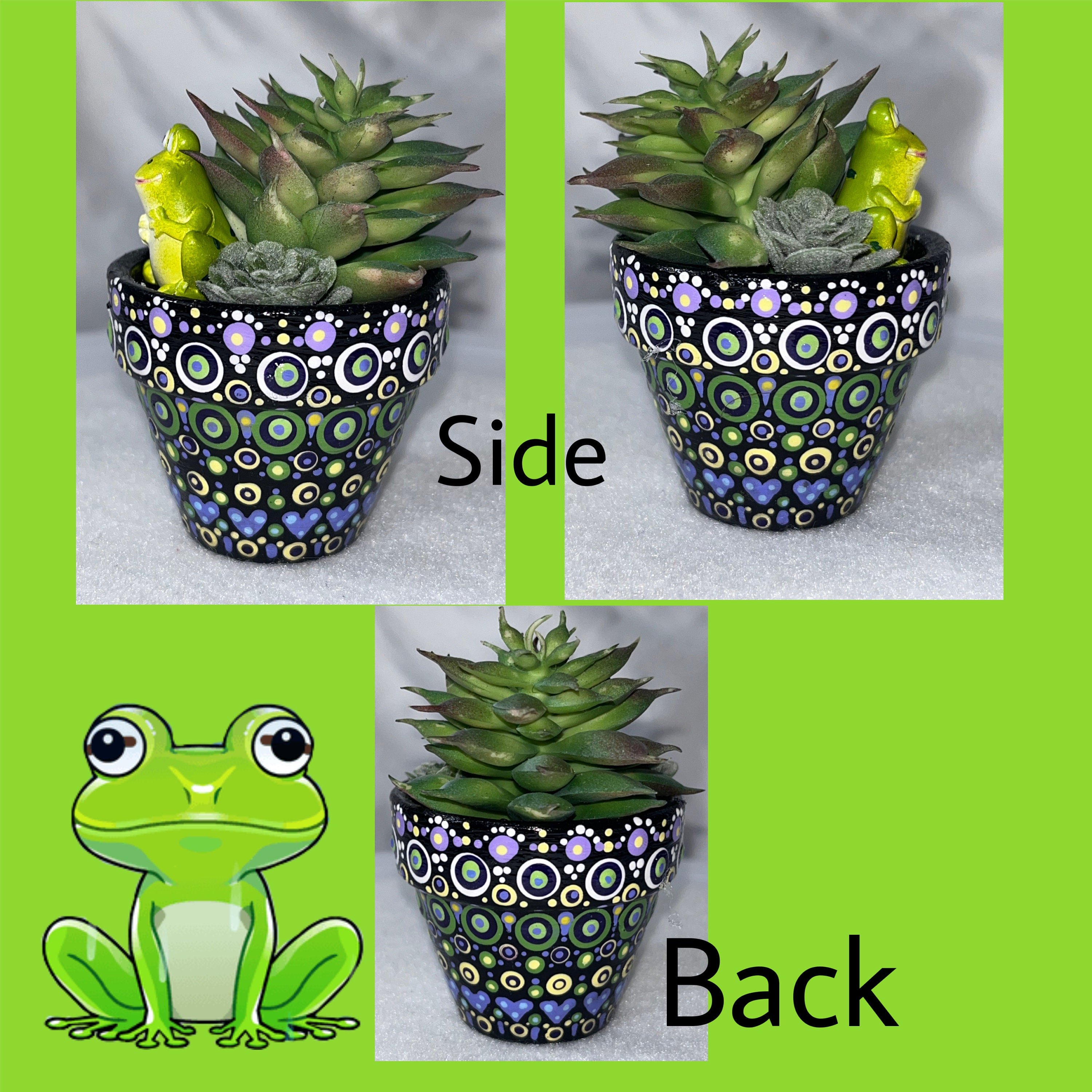 Itty Bitty Light Froggy Flower Pot - Etsy