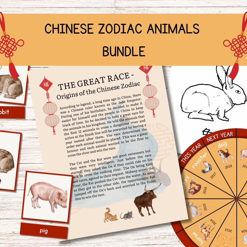 Chinese Zodiac Animal Toys - Etsy