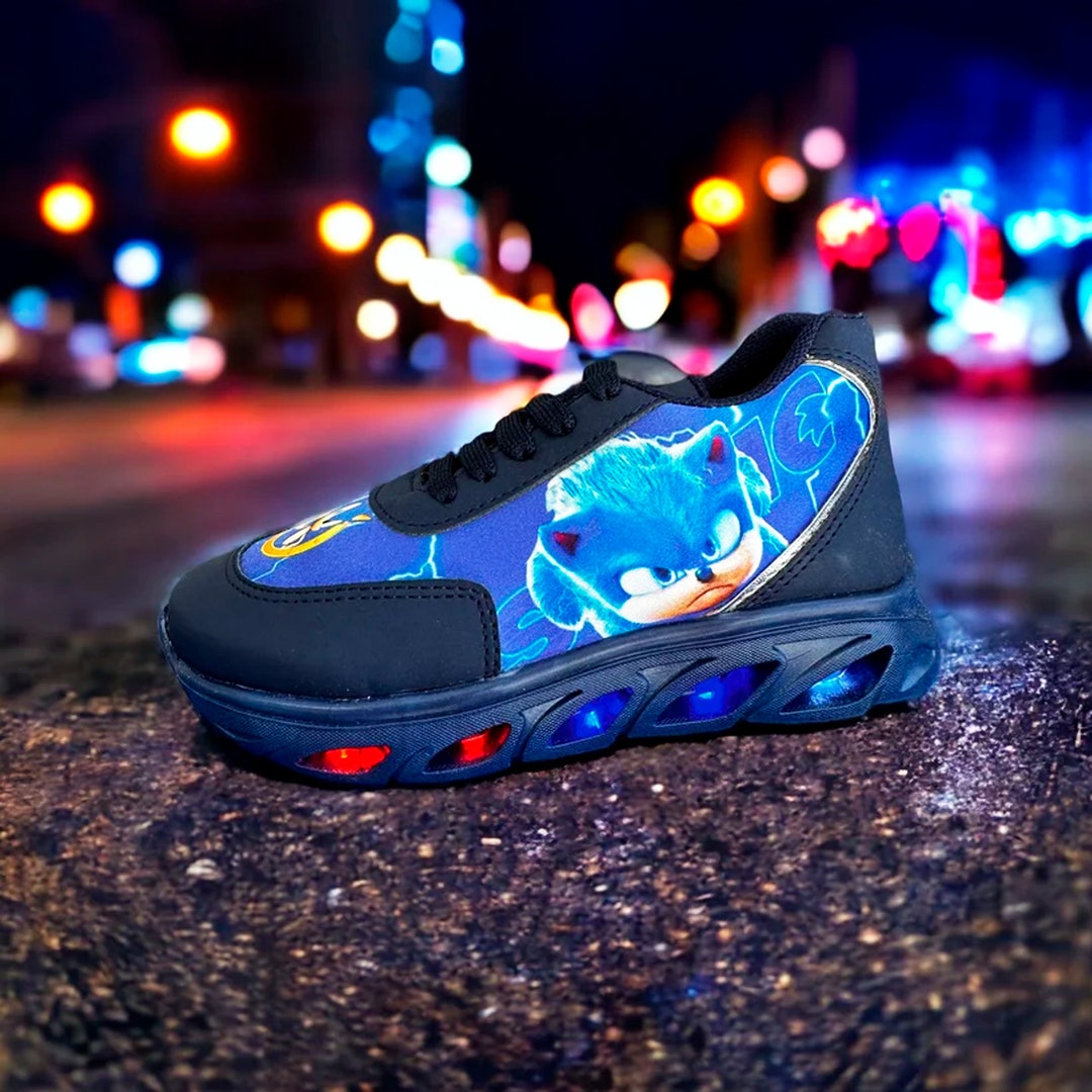 Sonic Electric Lightup Sneakers With Laces - Etsy