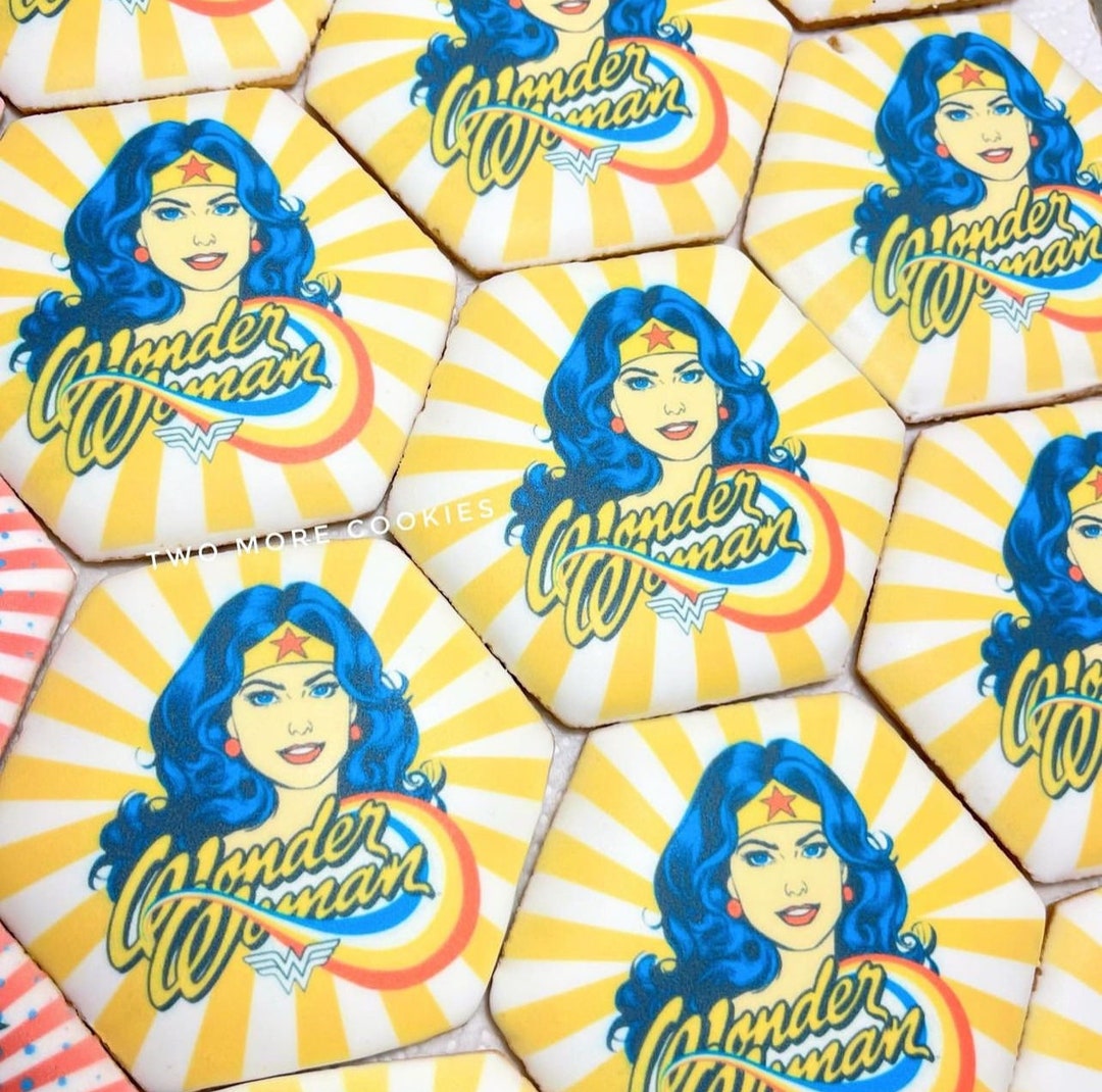 Wonder Woman Cookies Wonder Woman Decorated Sugar Cookies - Etsy