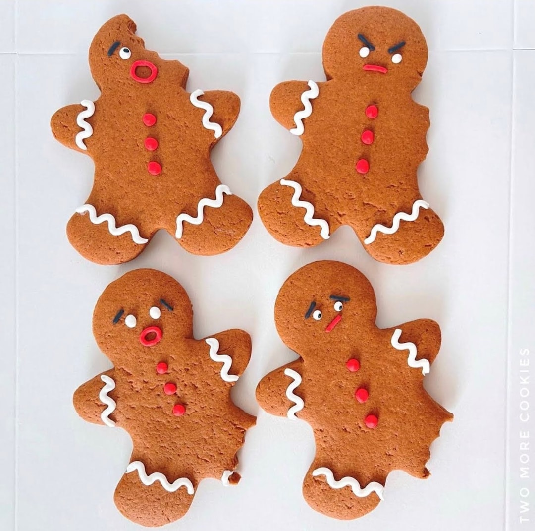 Gingerbread Men Cookies, Gingerbread Men Decorated Cookies, Ginger ...