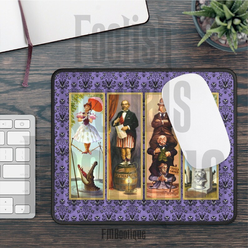 Haunted Mansion Portraits Gaming Mouse Pad - Etsy