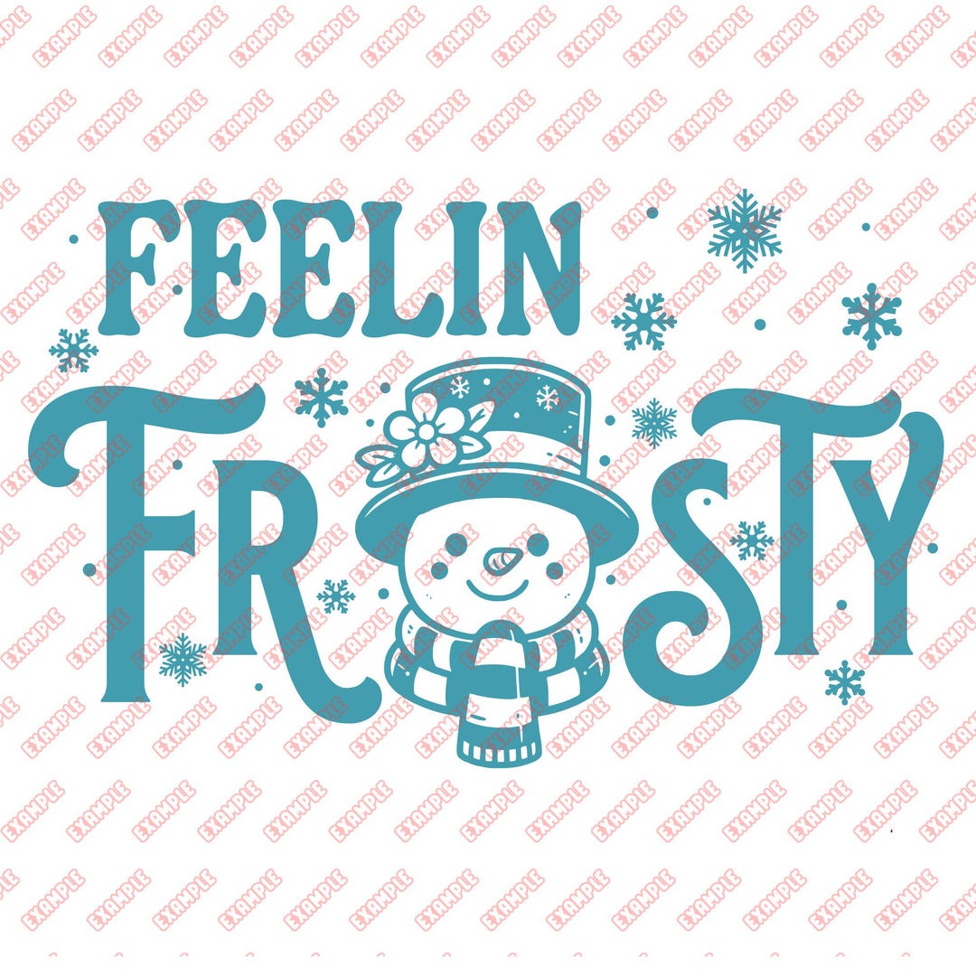 Feelin Frosty SVG Digital Download Bundle of 2 Snowman - Etsy
