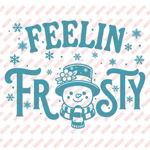 Feelin Frosty SVG Digital Download Bundle of 2 Snowman - Etsy