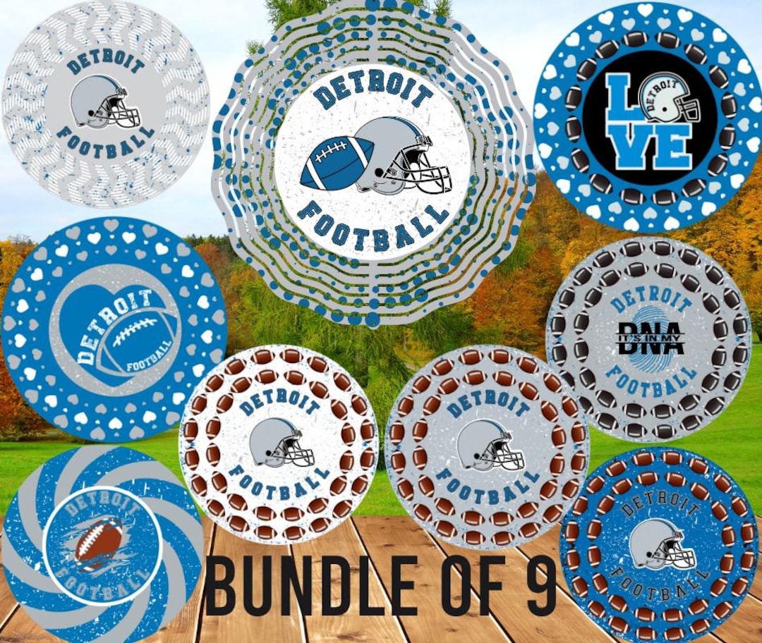 Detroit Football Wind Spinners Stickers Air Fresheners Coasters and ...