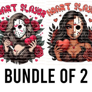 Heart Slayer Bundle of 2 Digital Sublimation Png Download - Etsy