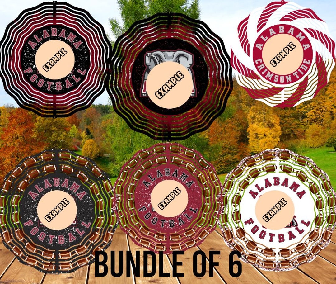 Alabama Fan Art Football Wind Spinners Stickers Air Fresheners Coasters ...