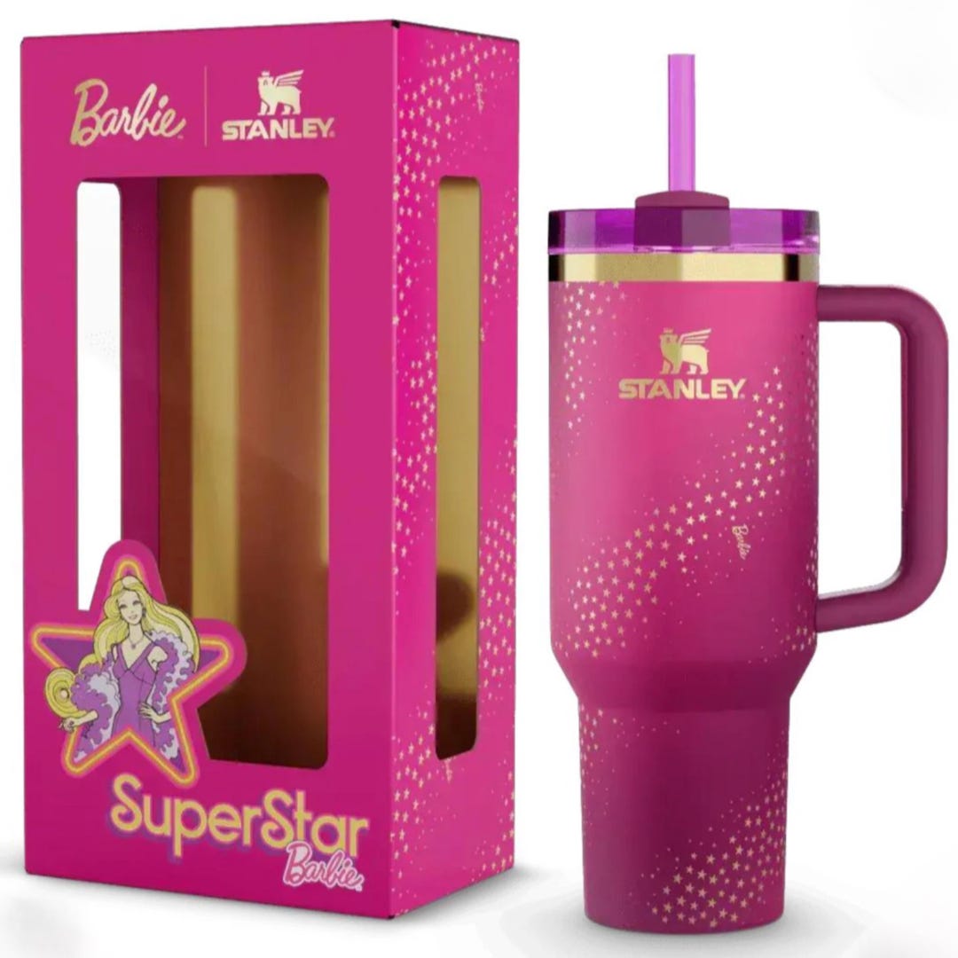 Custom Barbie Stanley 40 Oz Stanley Tumblers- 65th Anniversary ...