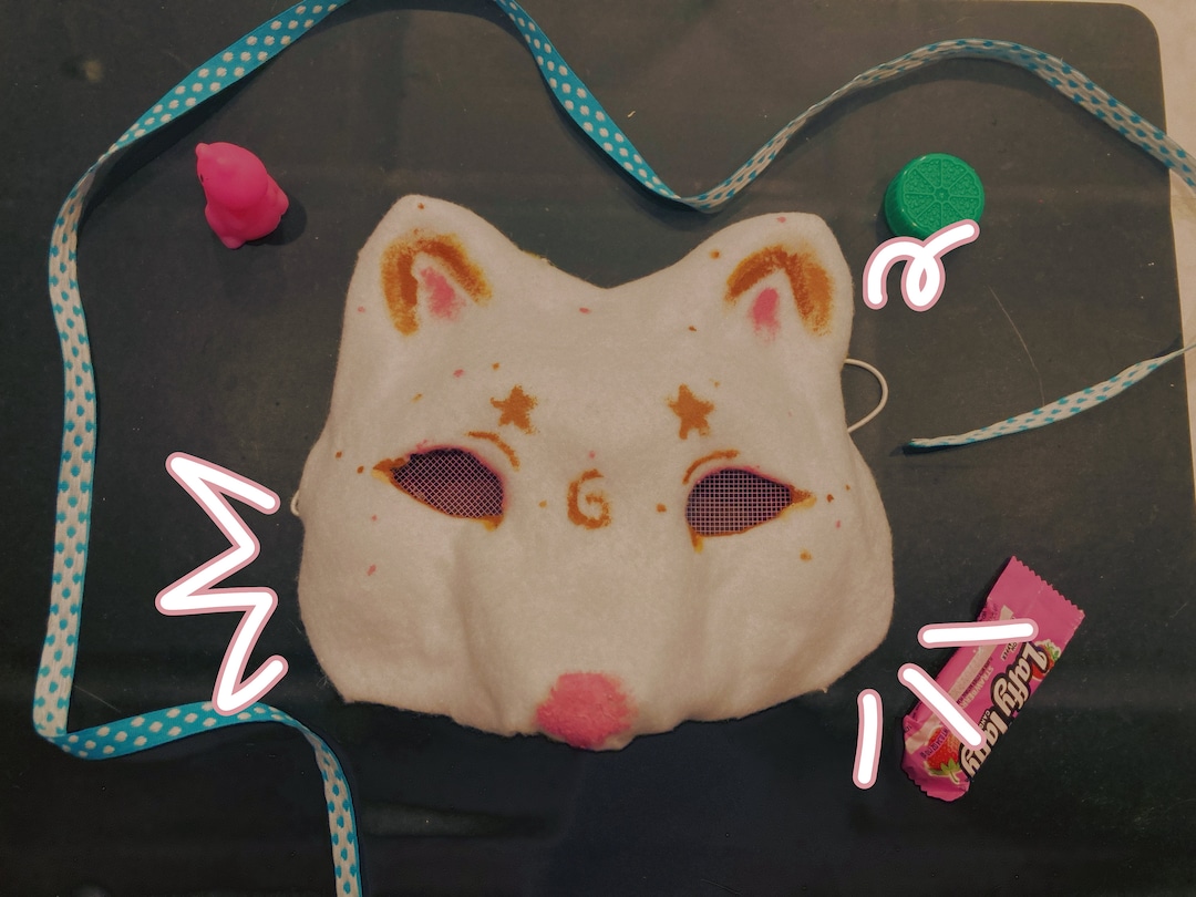 Albino Wolf Therian Mask - Etsy