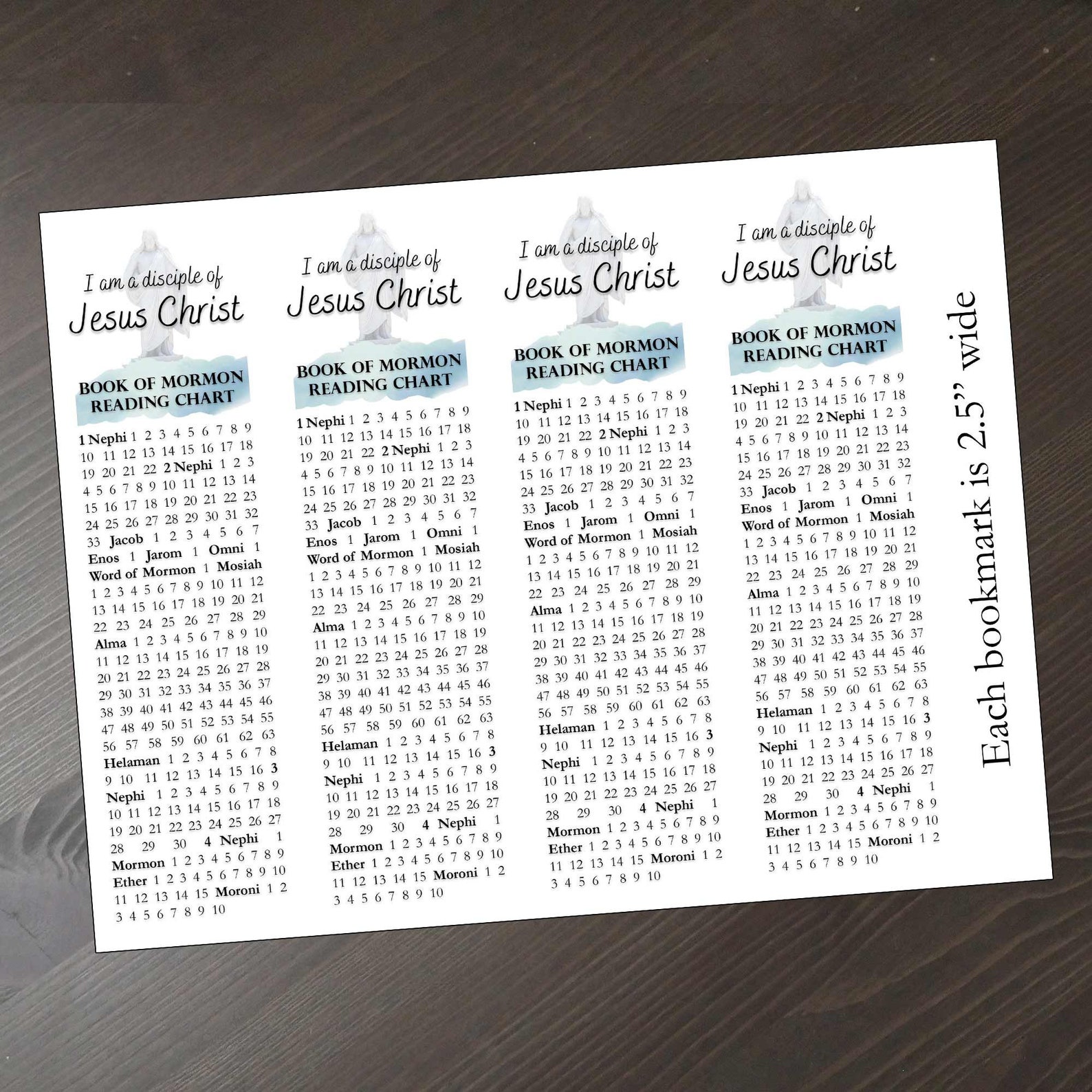 Book of Mormon Reading Chart Bookmark: 2024 Youth Theme (digital ...