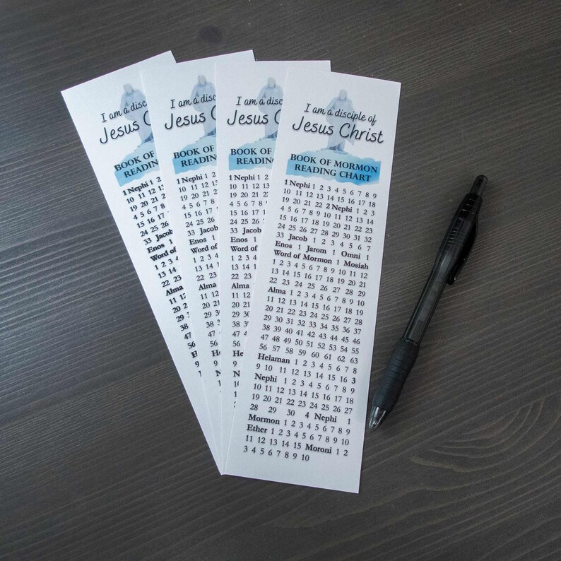 Book of Mormon Reading Chart Bookmark: 2024 Youth Theme (digital ...