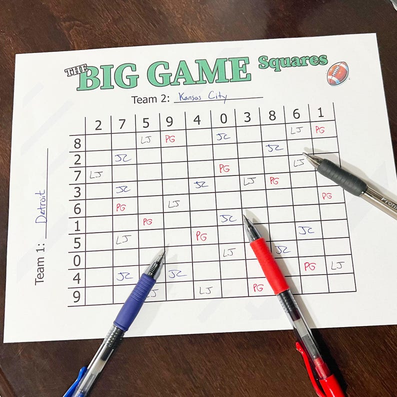 Printable Games, Activities, and Bingo Boards for the Big Football Game ...